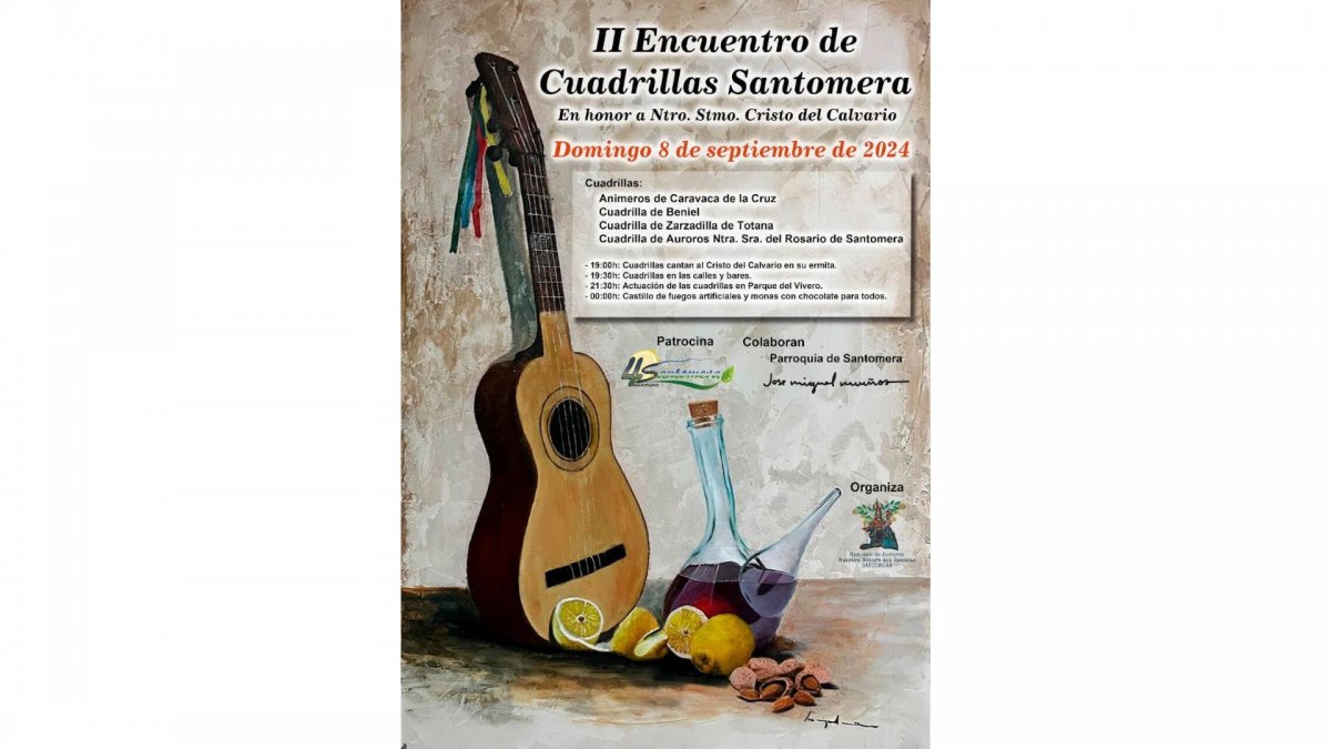 II Encuentro de Cuadrillas en honor al Cristo del Calvario en Santomera el próximo 8 de ...
